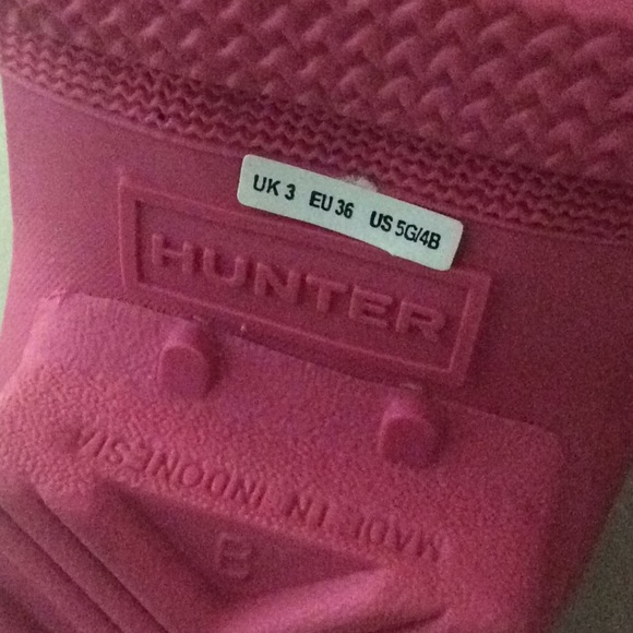 Hunter | Shoes | Hunter Pink Tall Rain Boots 2x Hunter Socks | Poshmark